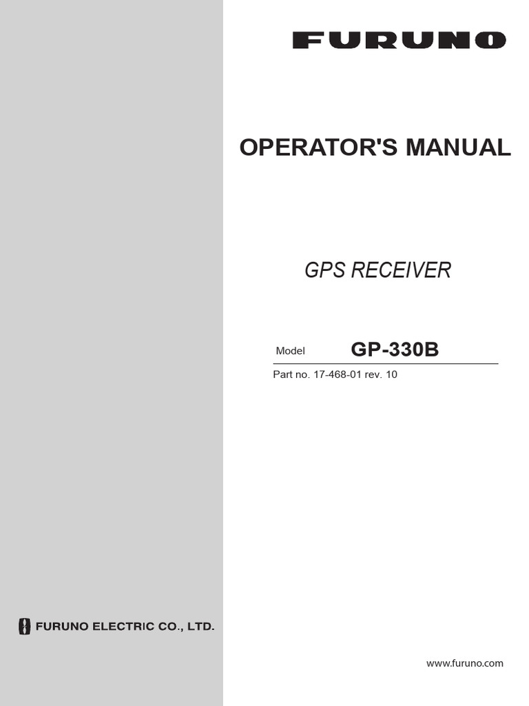 Furuno gp330b - Operators - Manual | PDF | Electrical Connector | Screw