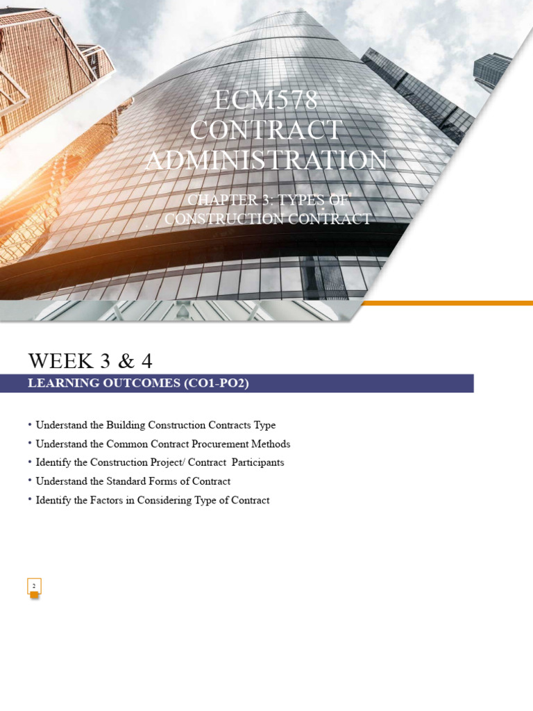 c3 - Types of Construction Contract | PDF | General Contractor ...