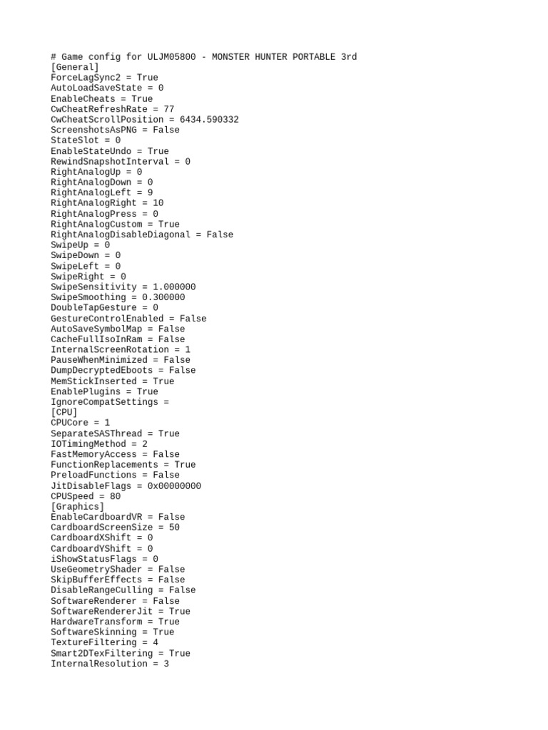 ULJM05800 PPSSPP - Ini | PDF | Teaching Methods & Materials