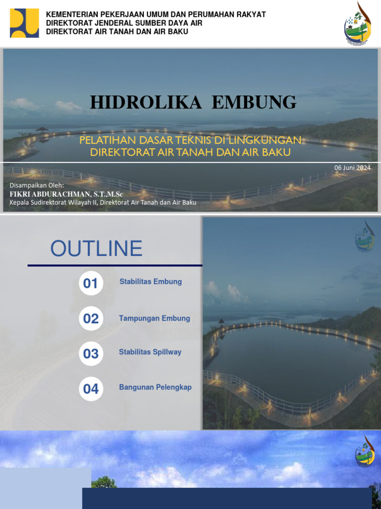 Stabilitas dan Desain Embung | PDF