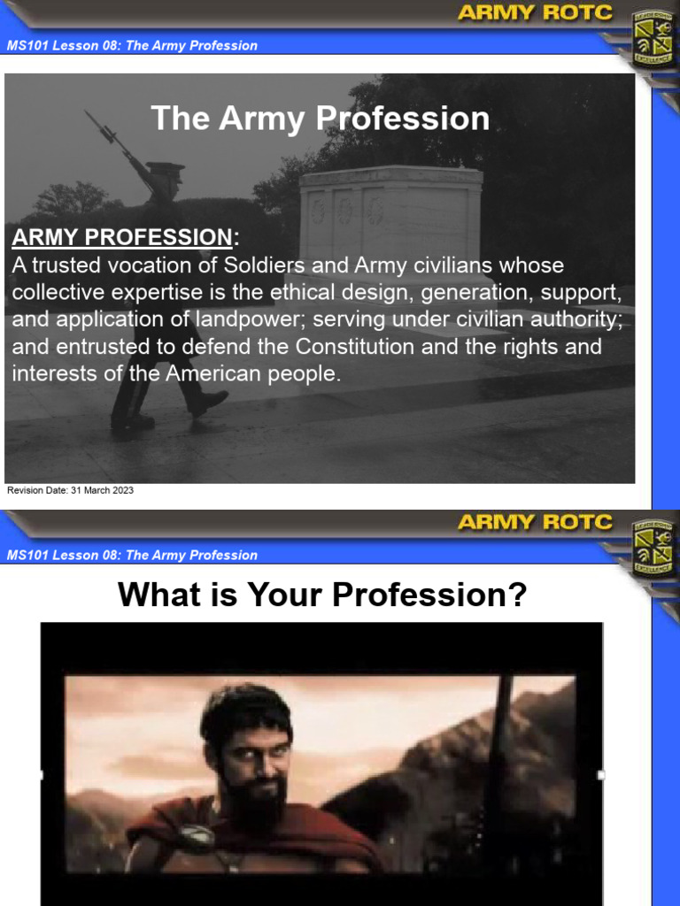 Understanding the Army Profession | PDF | Profession | United States ...