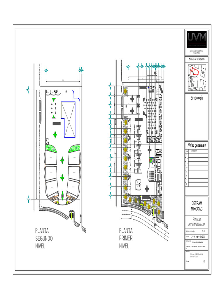 Planta Primer Nivel Planta Segundo Nivel: Simbología | PDF