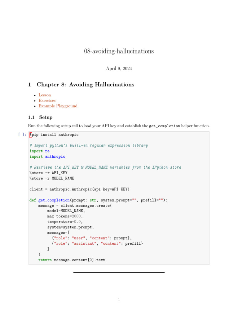 08 Avoiding Hallucinations | PDF | Artificial Intelligence | Intelligence (AI) & Semantics