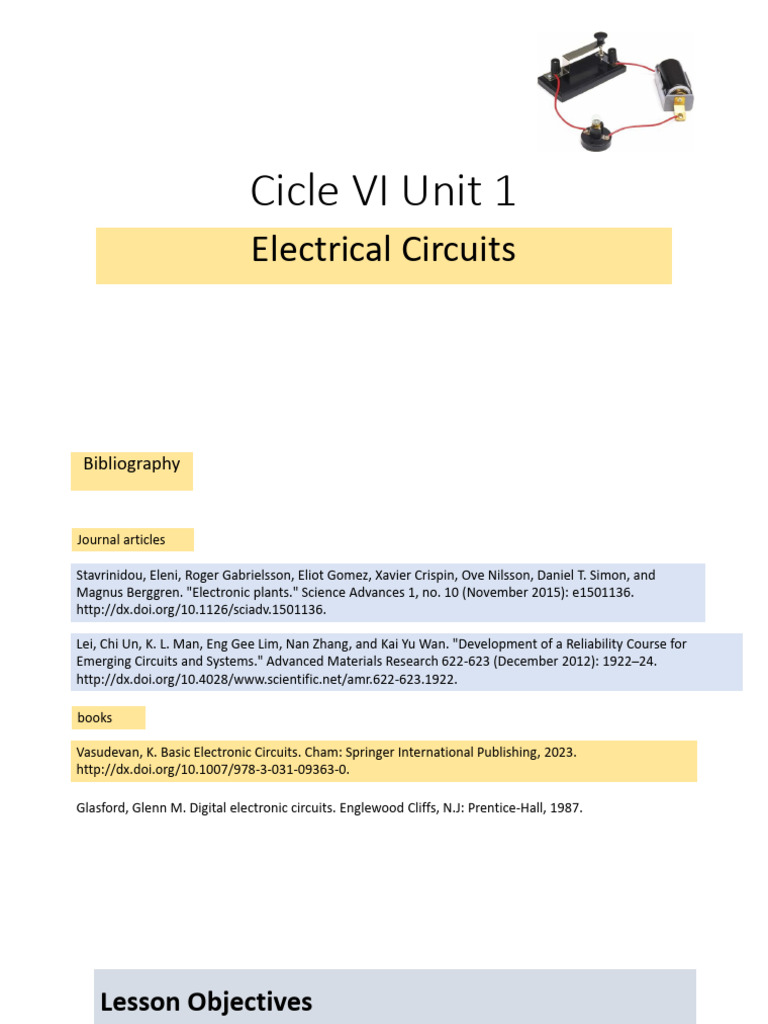 1unit 1 Electrical Circuits | PDF | Series And Parallel Circuits ...