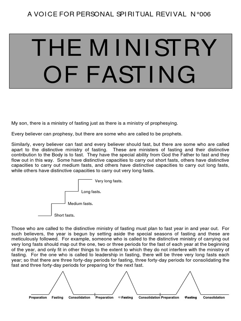 The Ministry of Fasting Explained | PDF | Jesus | Prophecy