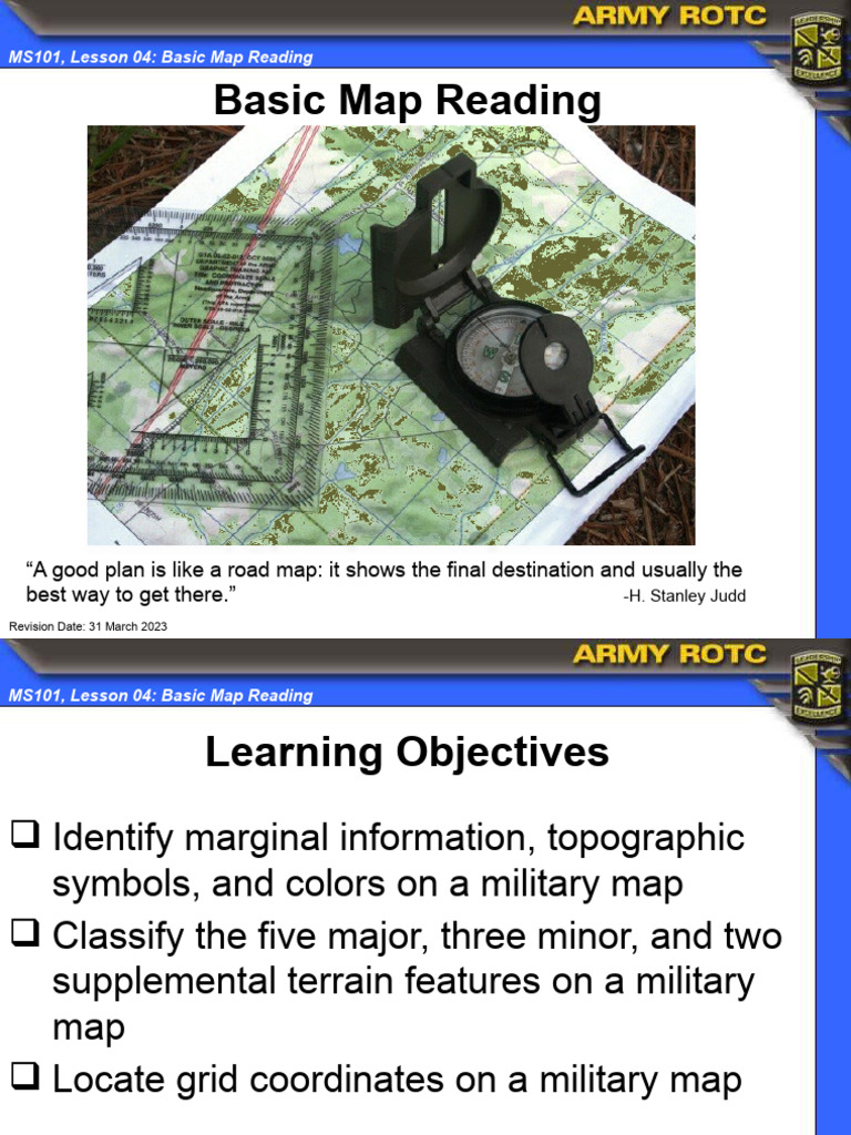 MS101L04 Basic Map Reading | PDF | Map | Topography MS101L04 Basic Map Reading | PDF | Map | Topography