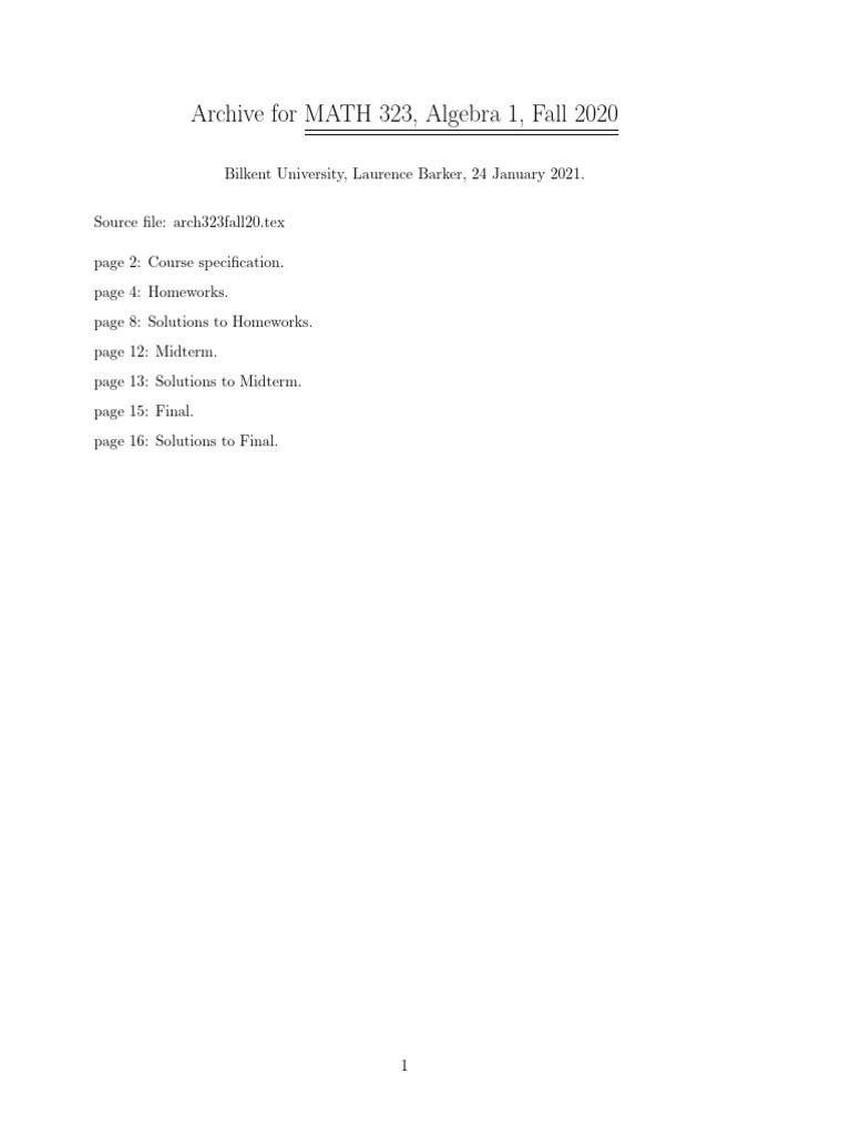 Arch 323 Fall 20 | PDF | Group (Mathematics) | Mathematical Concepts