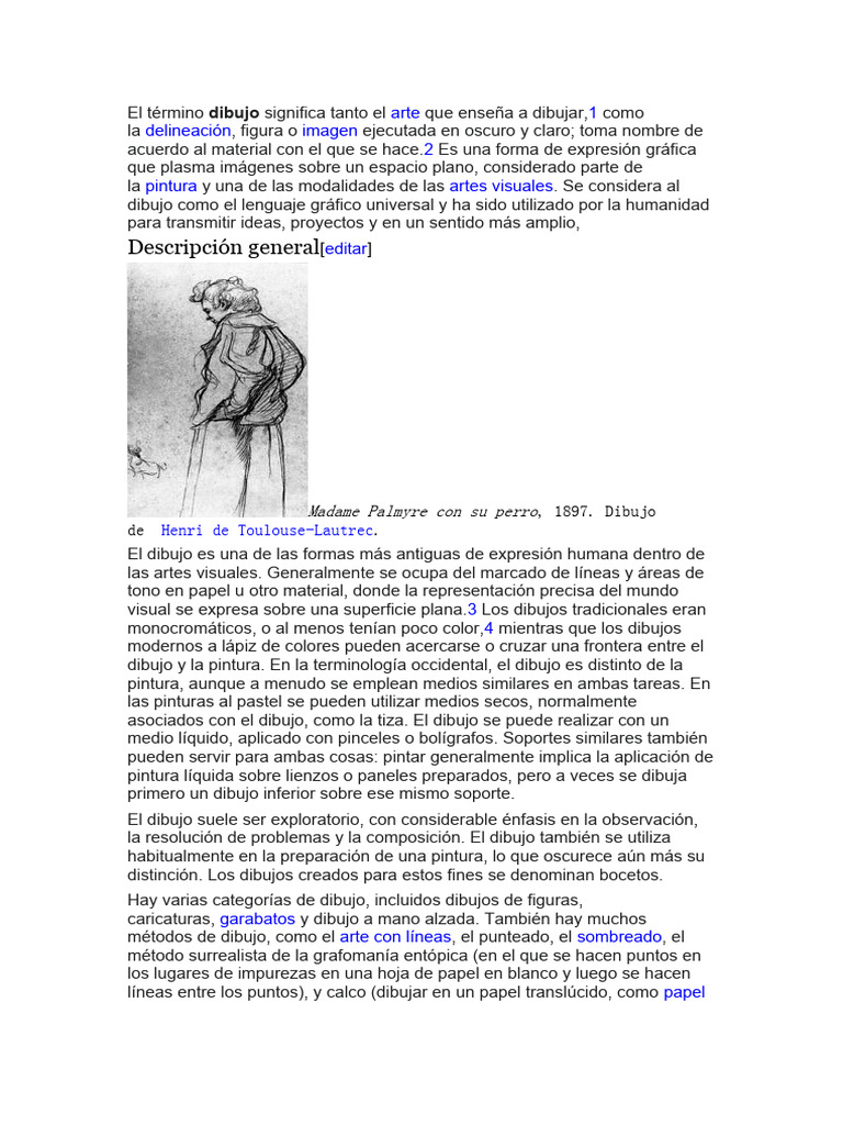 El Término Dibujo Significa Tanto El | PDF | Dibujo | Tecnicas artisticas