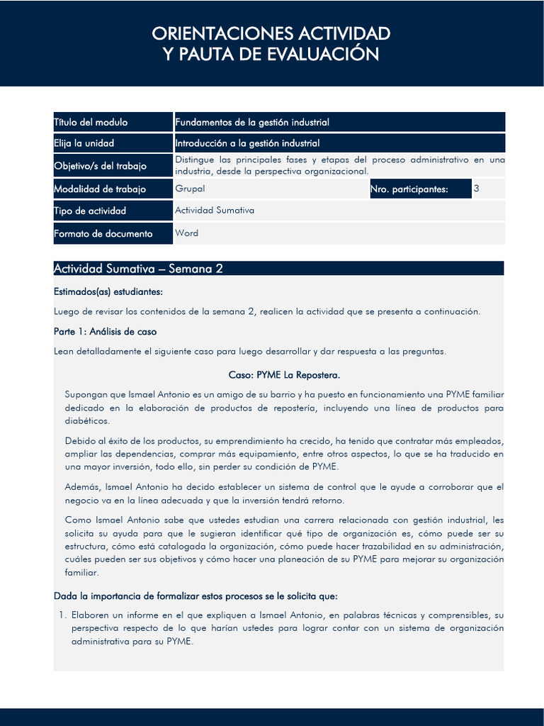 Descarga Las Orientaciones y Pauta de Evaluación de La Actividad Aquí | PDF | Evaluación