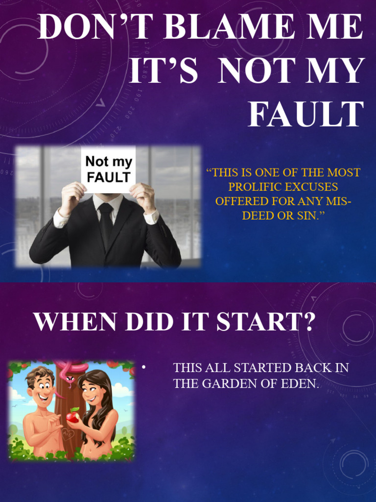 It's not my fault | PDF | Gospel Of Mark | Christian Belief And Doctrine
