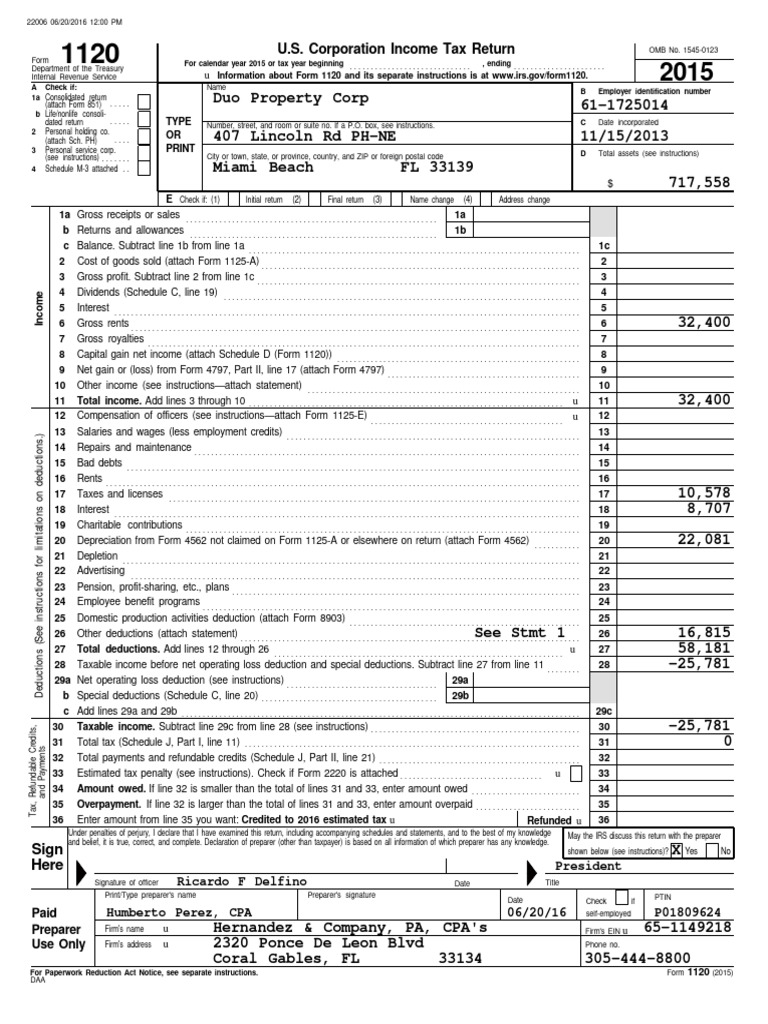 US Tax Return | Download Free PDF | Irs Tax Forms | Dividend