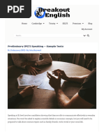 PET (Preliminary English Test) Speaking Exam | PDF | Wellness | Lifestyle