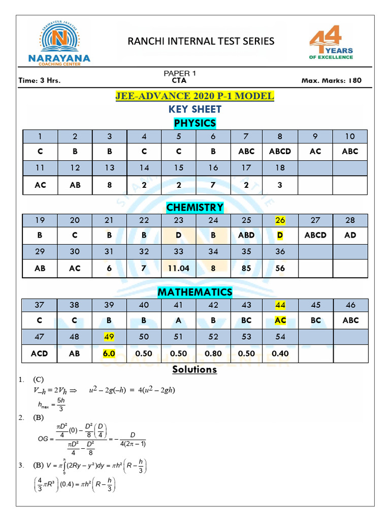 [ @Bohring_bot ] Cta Combined Key | Download Free PDF | Alkene | Chemistry