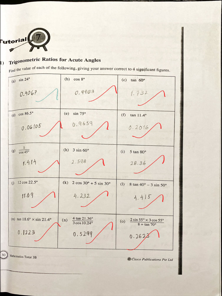 E Maths Chapter 7 Trigonometry_240512_214826 | PDF