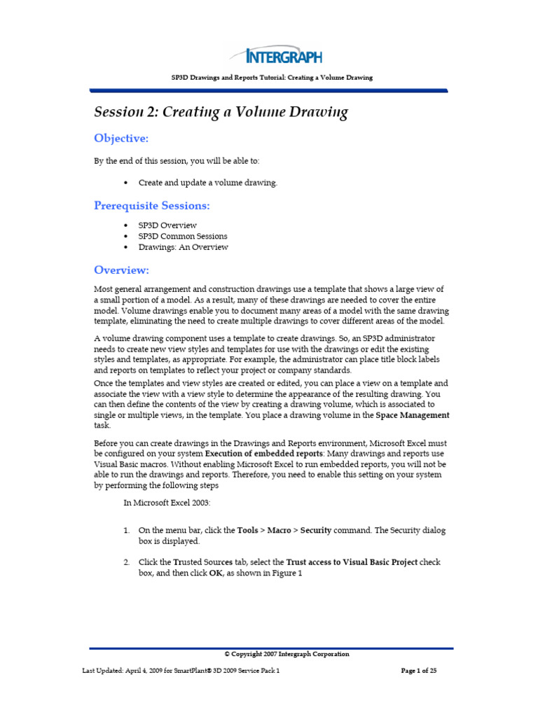 SP3D Drawings and Reports S2 Tutorial | PDF | Microsoft Excel | Command ...