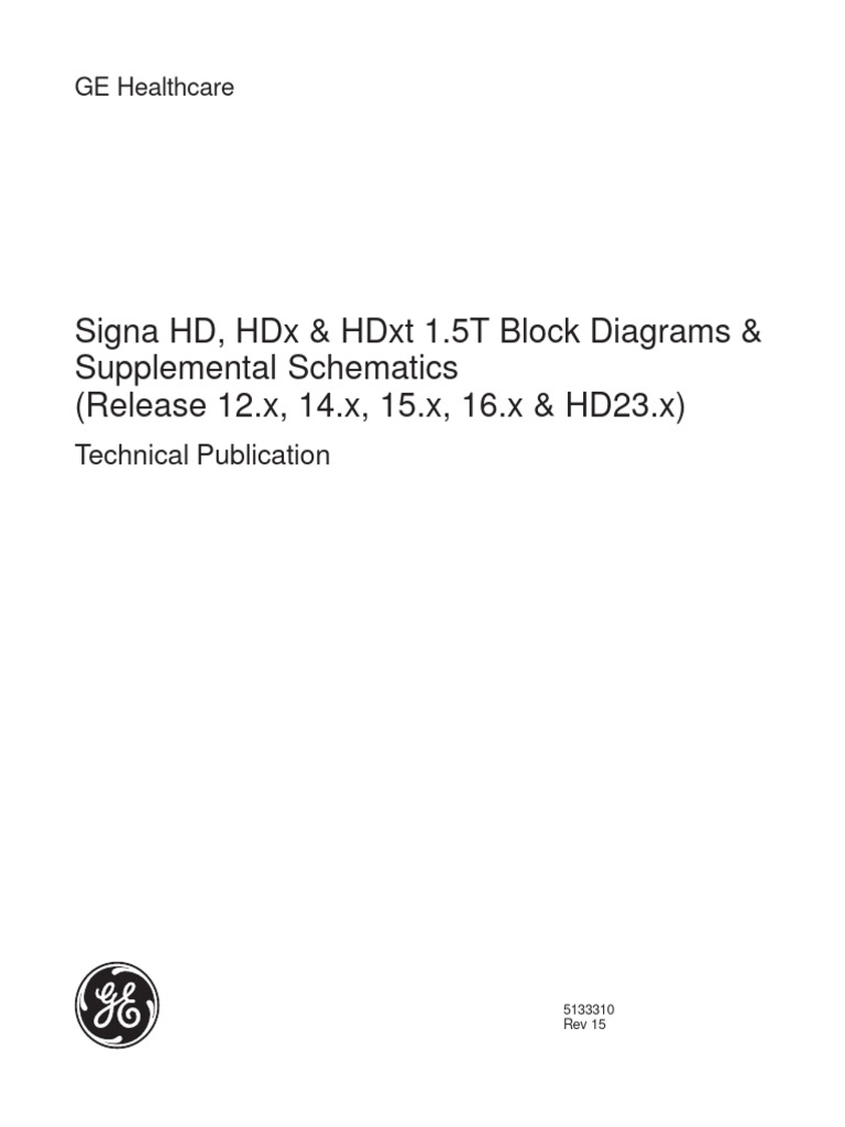 Signa HD, HDX & HDXT 1.5T Block Diagrams OP23 | PDF | Random Access ...