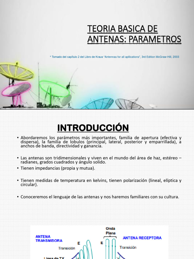 Antena Parametros | PDF | Antena (Radio) | Polarización (ondas)