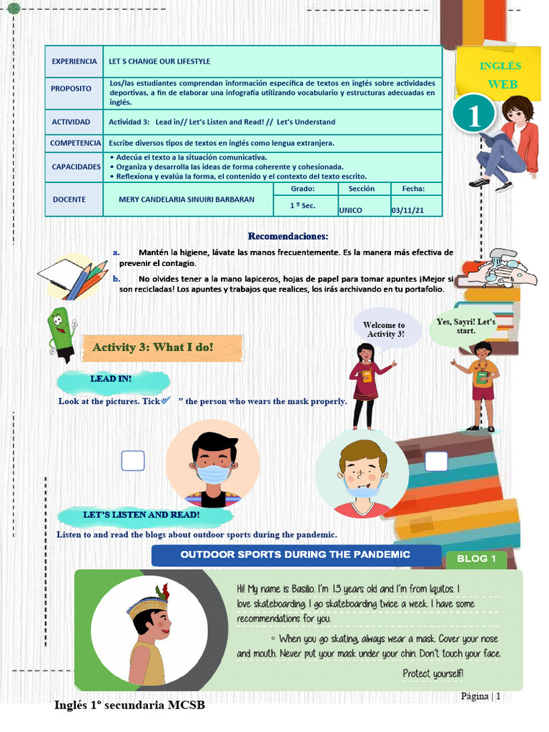 1º Ing. Exp 08 - Actv 03 | PDF | Comunicación humana
