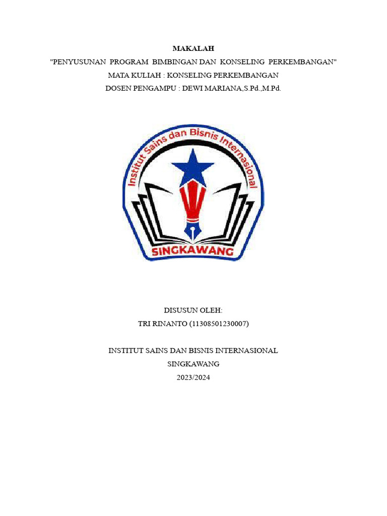 Penyusunan Program BK Perkembangan | PDF