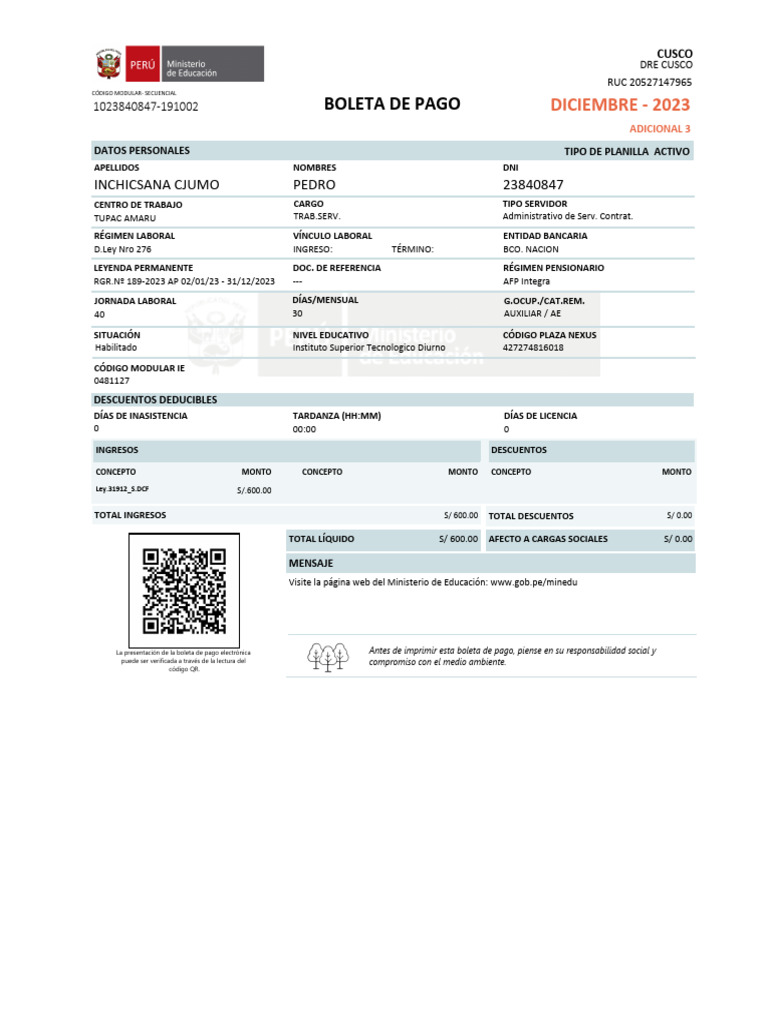 Descargar Boleta | PDF