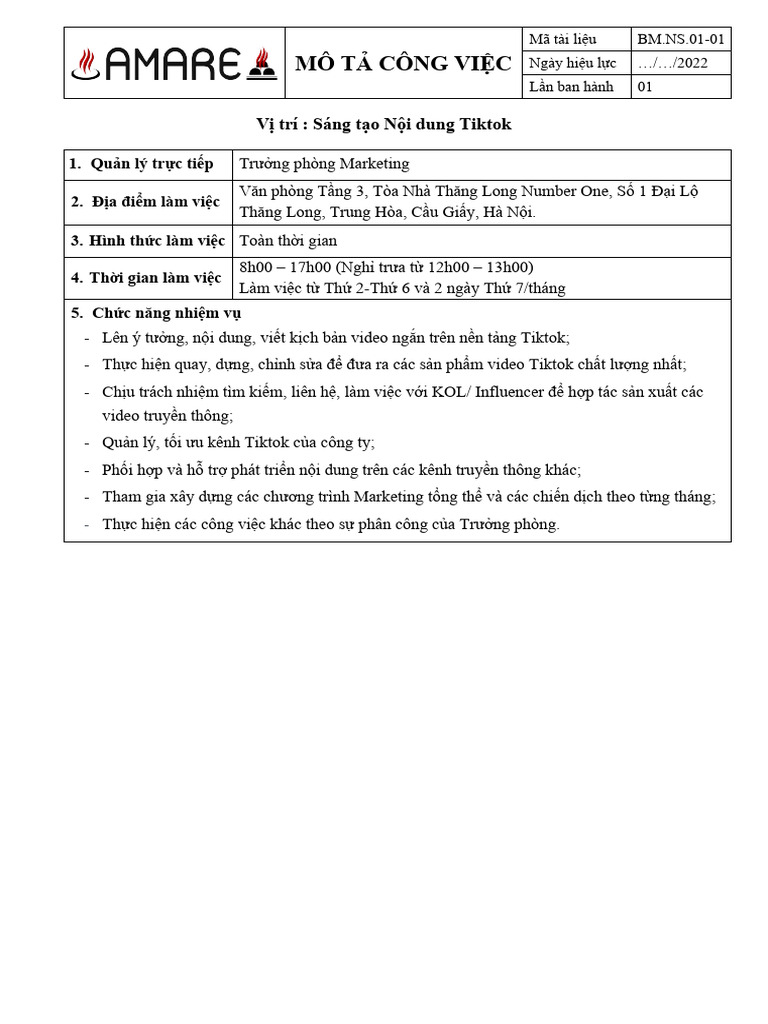 MTCV - Tiktok Content Creator | PDF