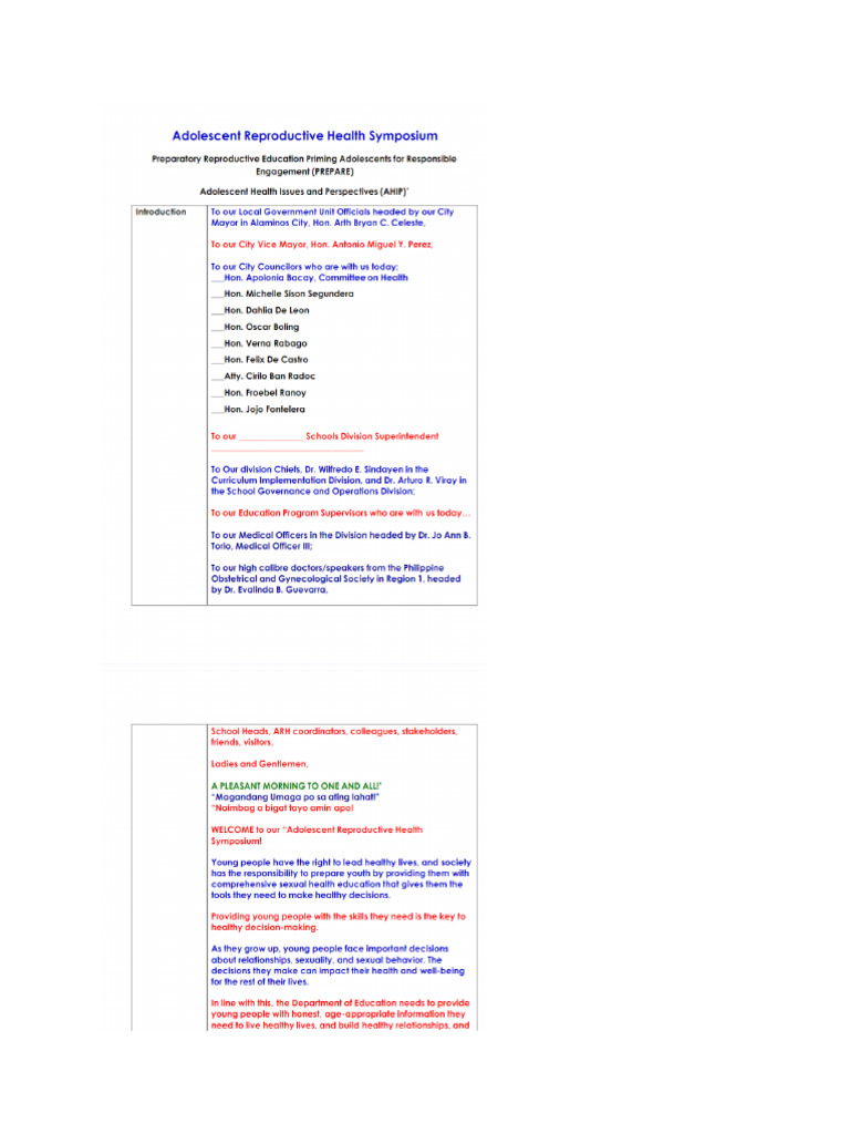 Arh Symposium Sample | PDF