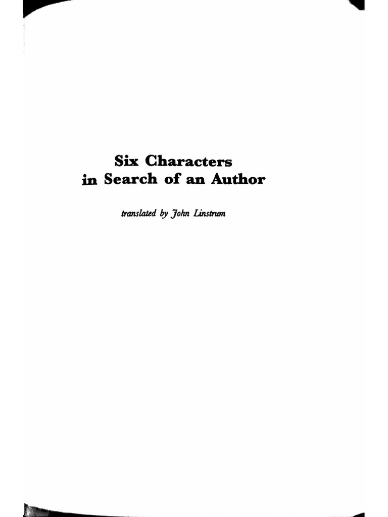 6 Characters | PDF
