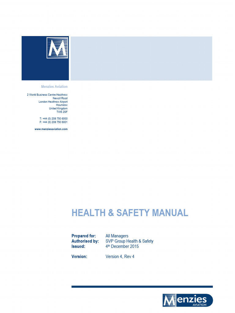 01__Health_and_Safety_Manual_ | Download Free PDF | Occupational Safety ...