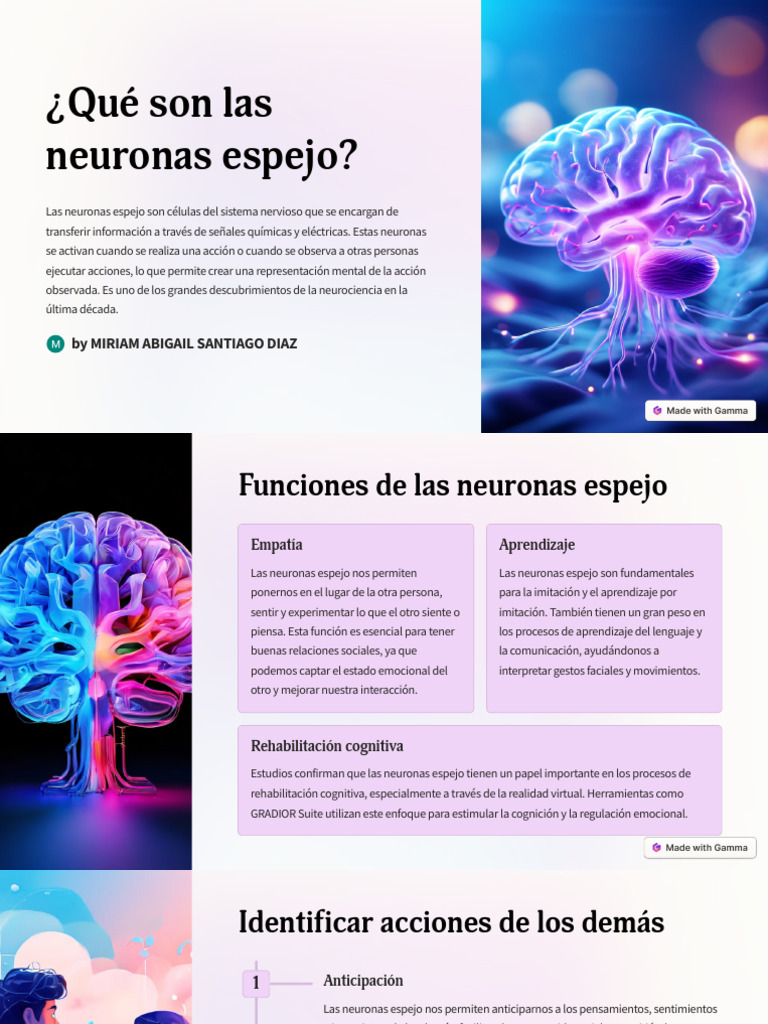 Que Son Las Neuronas Espejo | PDF | Neurona | Aprendizaje