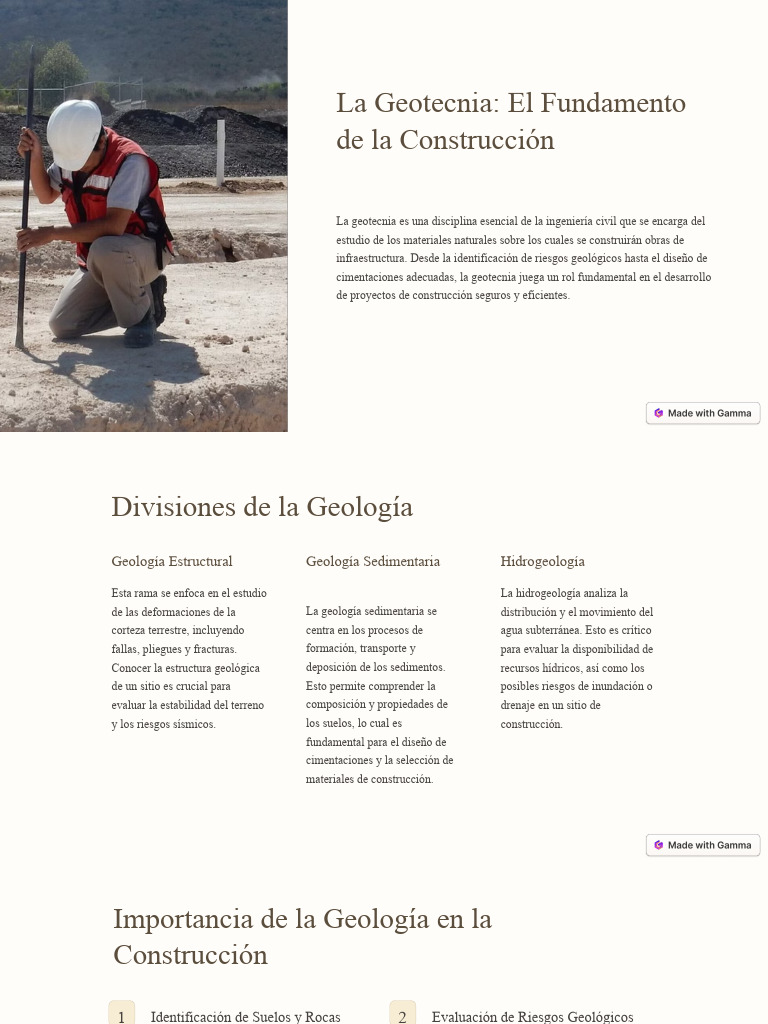 Exposicion Introduccion A La Geotecnia | PDF | Tipos de erupciones volcánicas | Volcán