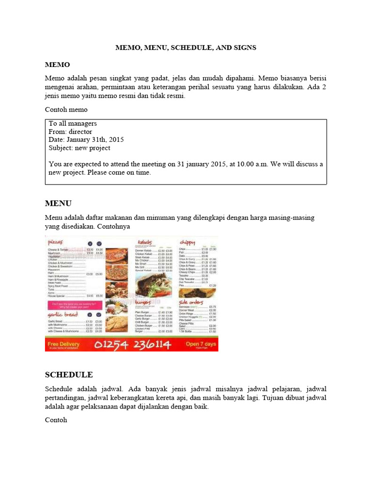 MEMO, MENU, SCHEDULE, AND SIGNS-dikonversi | PDF | Aviation | Airlines
