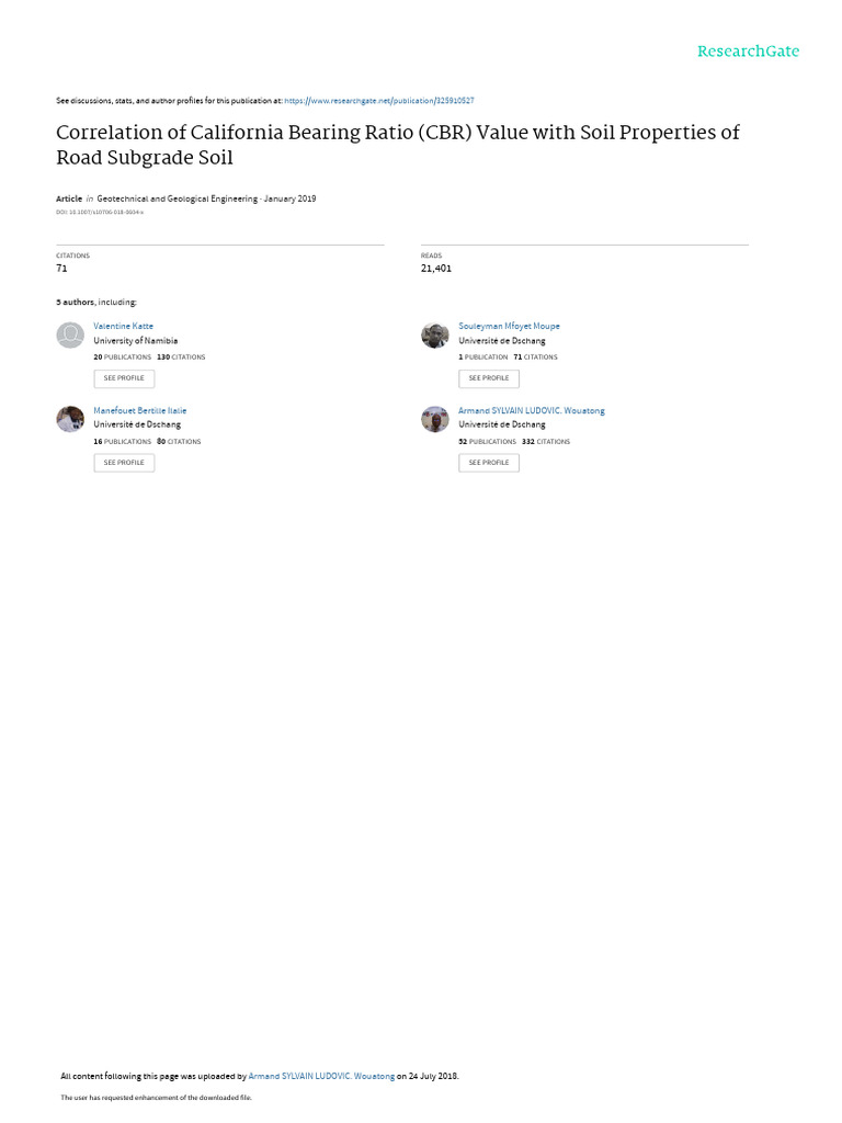 Katte - Et - Al-2018-Correlation of California Bearing Ratio (CBR) Value With Soil Properties of ...