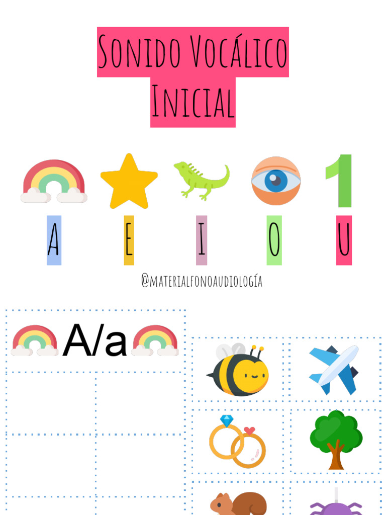 Sonido Vocalico Inicial Pdf