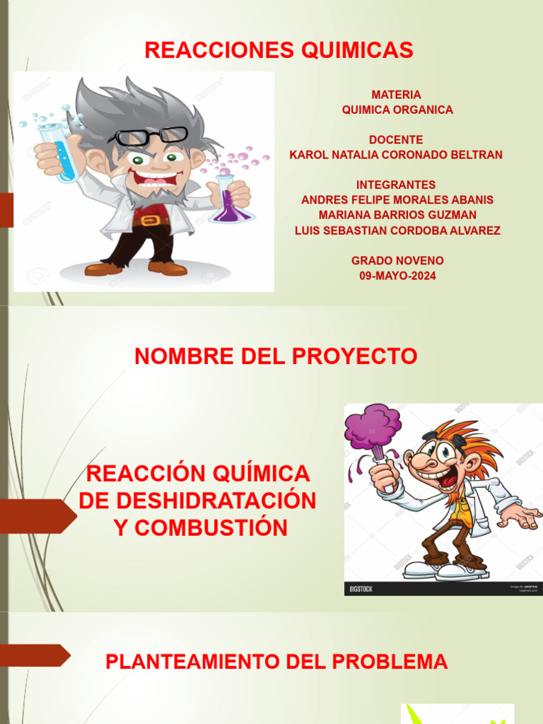 Experimento de Reacciones Quimicas | PDF | Bicarbonato de sodio ...