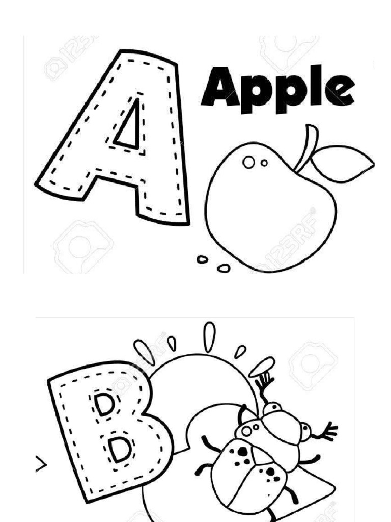 Alphabet Print Coloring | PDF