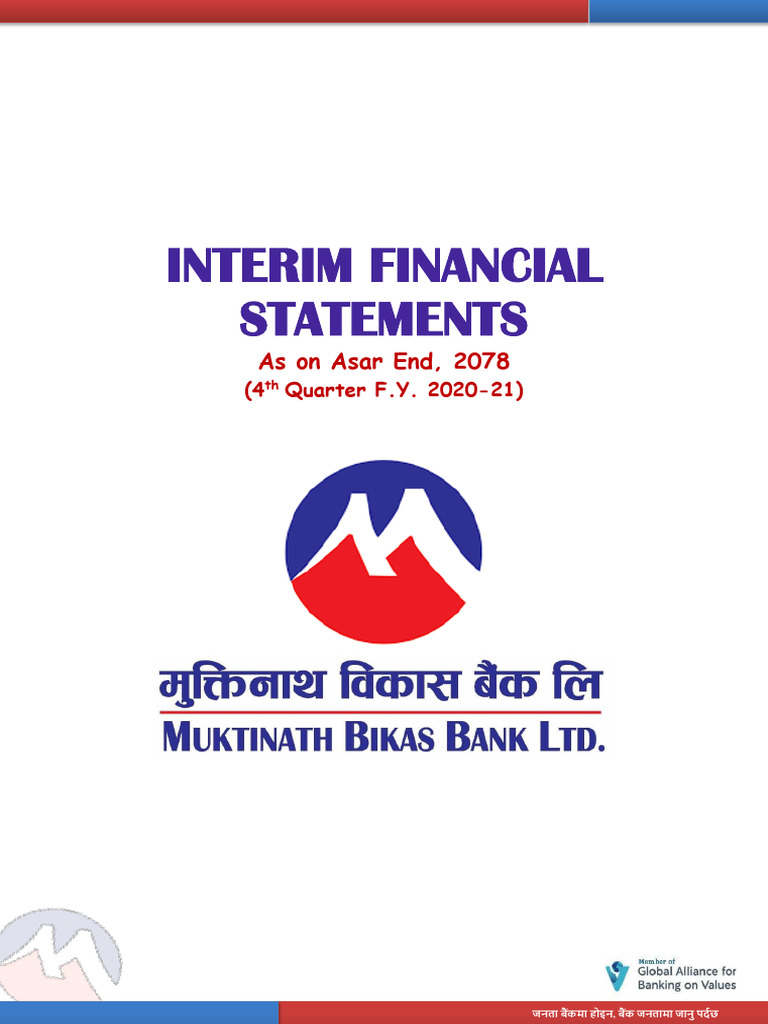 Q4_Interim Financial Statements | PDF | Dividend | Financial Statement