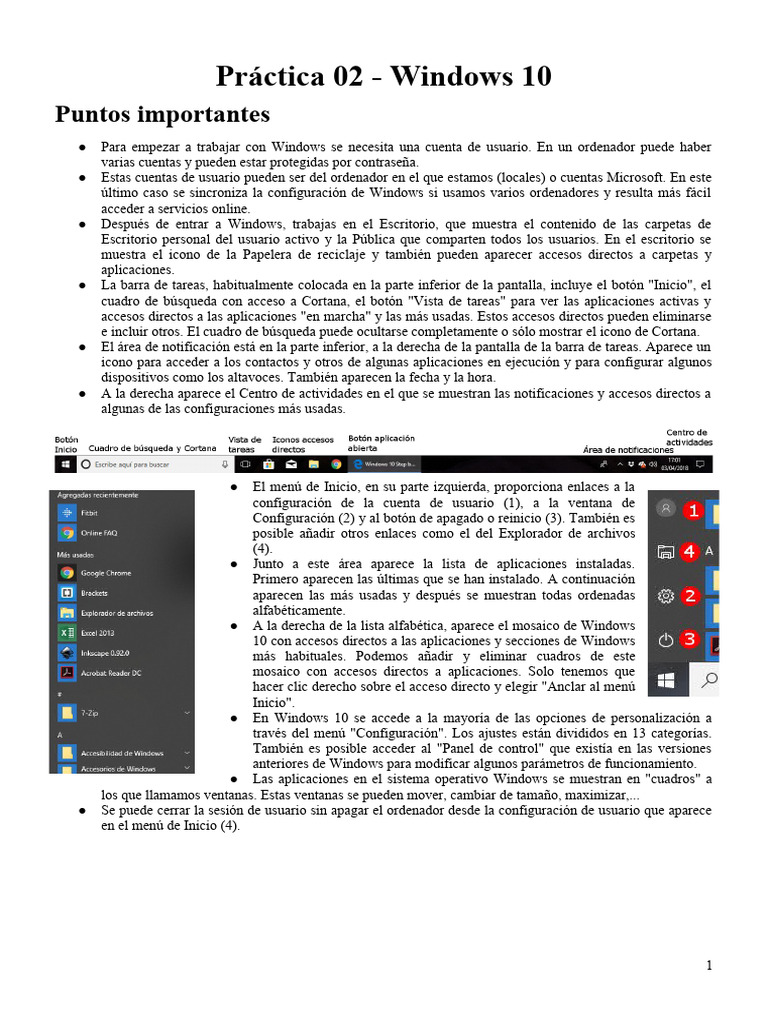 Actividad_Practica_02_-_Introduccion_Windows | PDF | Ventana (informática) | Microsoft Windows