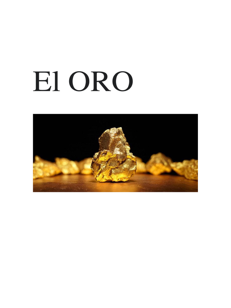 Propiedades y Usos del Oro | PDF | Oro | Rieles