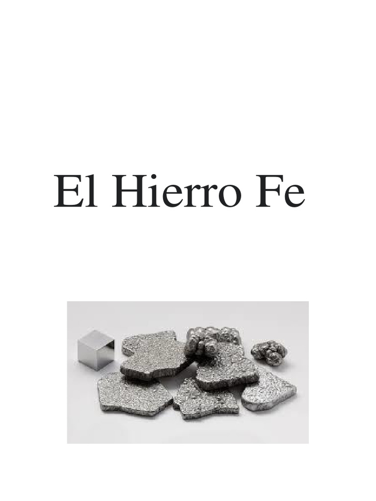 El Hierro Fe | PDF | Hierro | Aleación