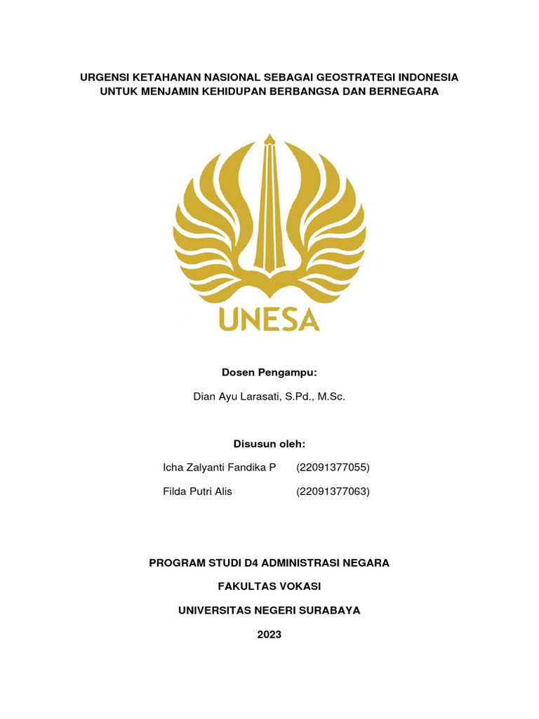055 - 063 - Urgensi Ketahanan Nasional Sebagai Geostrategi Indonesia ... 055 - 063 - Urgensi Ketahanan Nasional Sebagai Geostrategi Indonesia ...