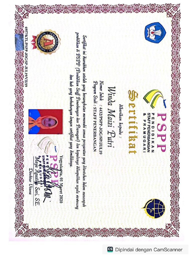 Sertifikat PSPP - Compressed | PDF