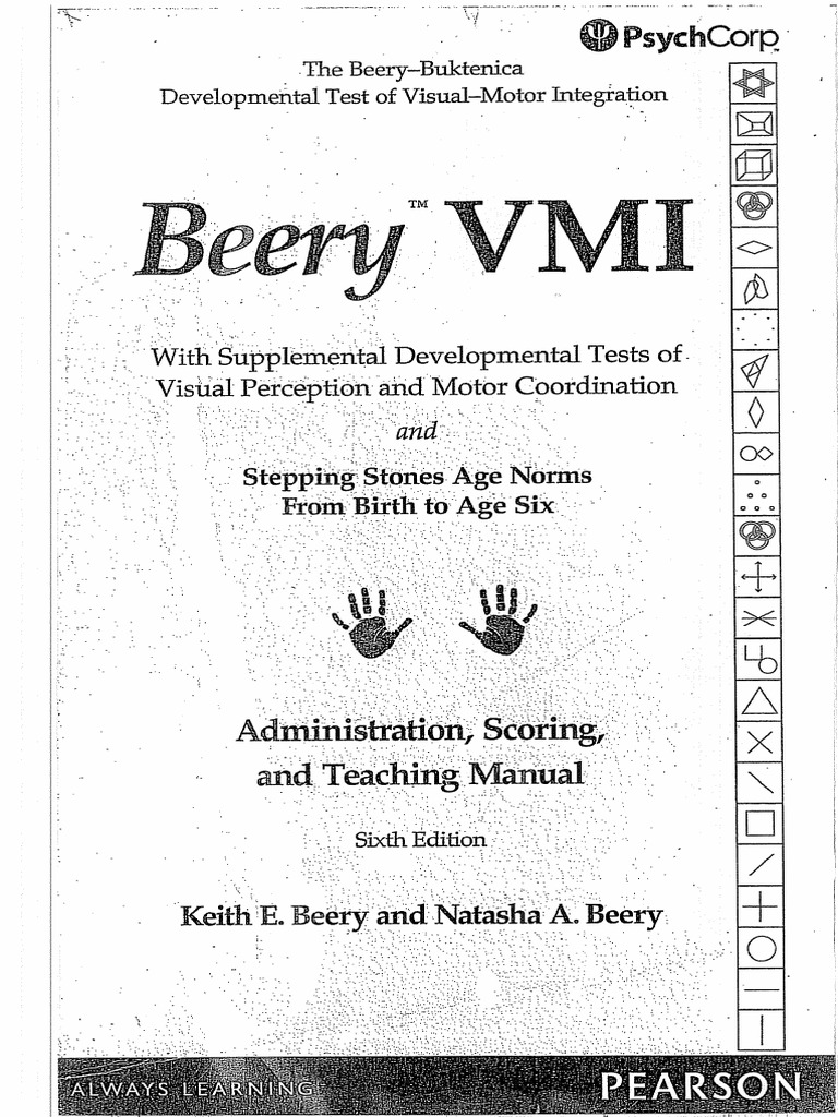 Beery Vmi 6ta Edicion Protocolo de Vmi | PDF