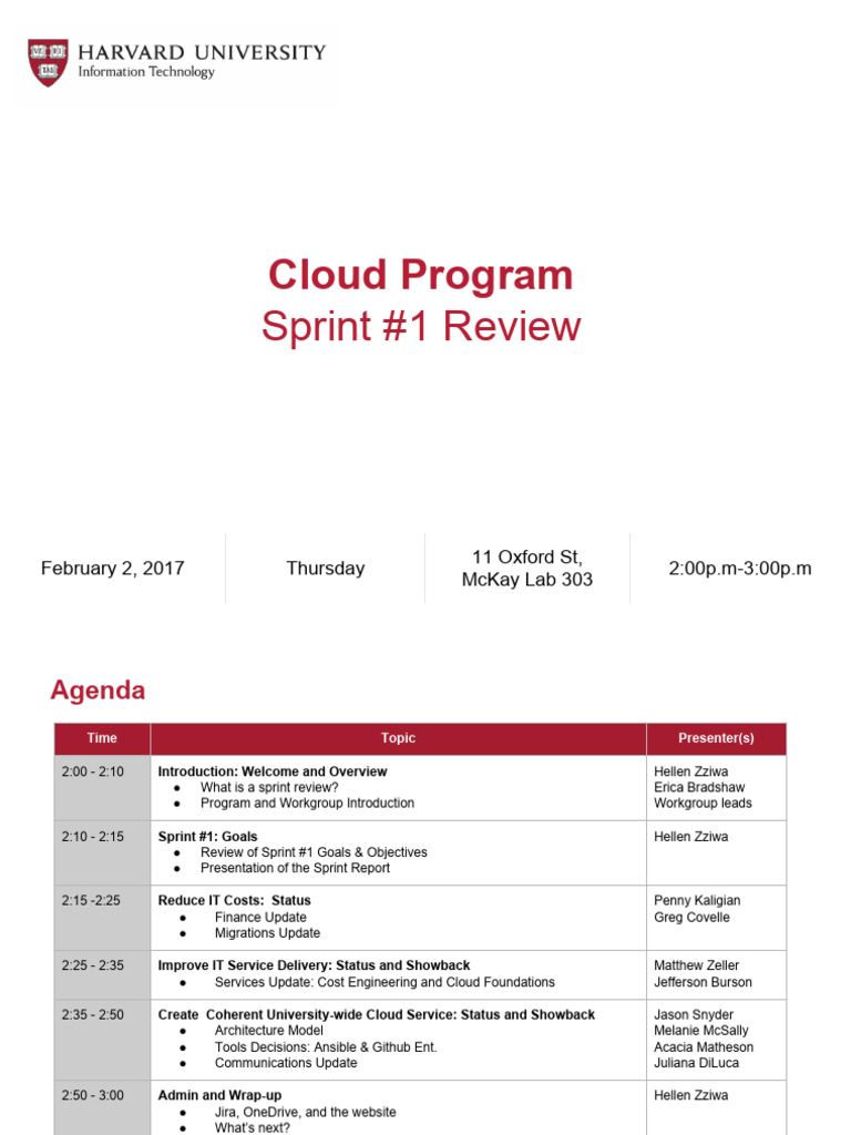 Sprint 1 Review | PDF | Cloud Computing | Computer Network