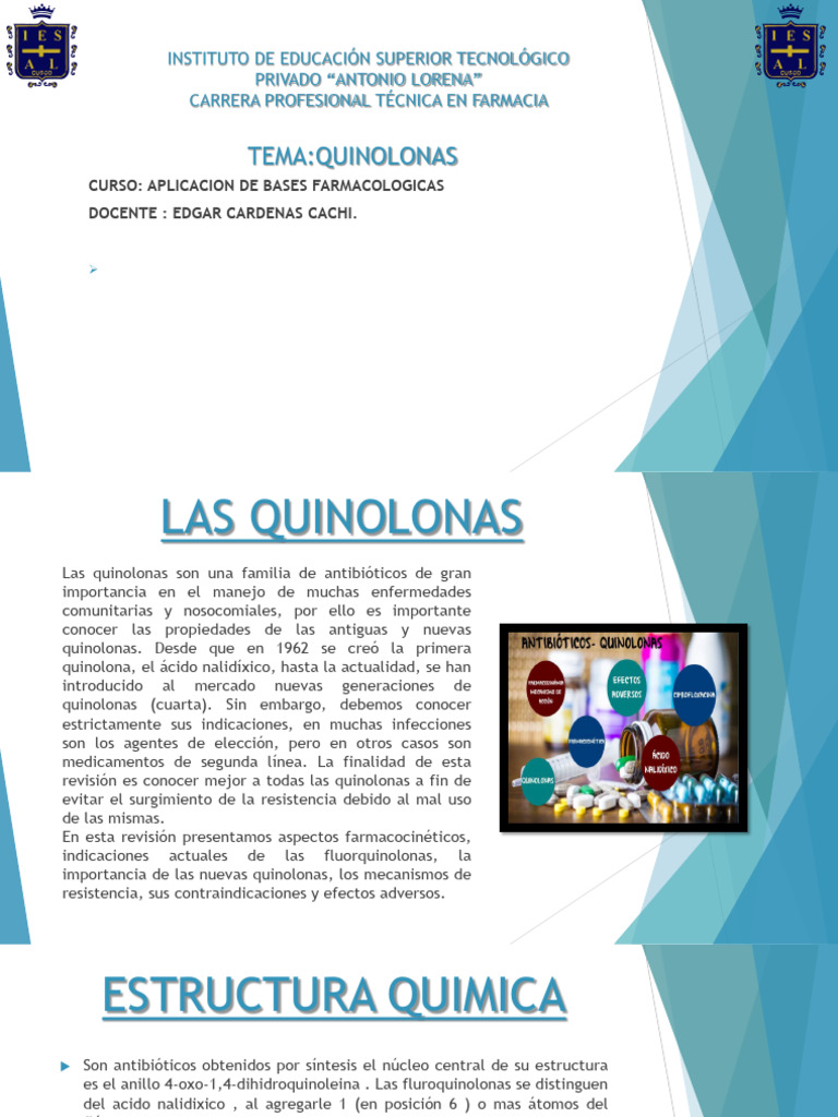 Clasificación de Las Quinolonas | PDF | Microbiología | Biología