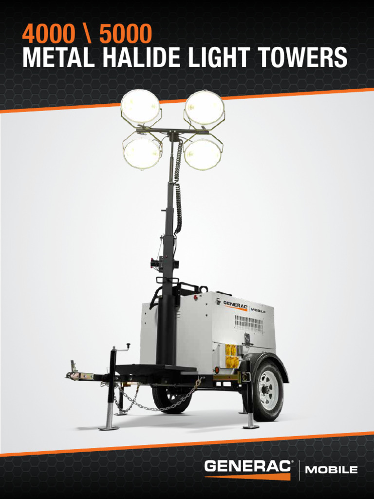 Dokumen - Tips 5000 Metal Halide Light Towers Generac Vertical Mast ...