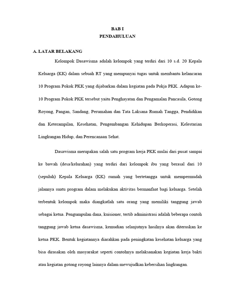 Profil Dasa Wisma 2023 | PDF