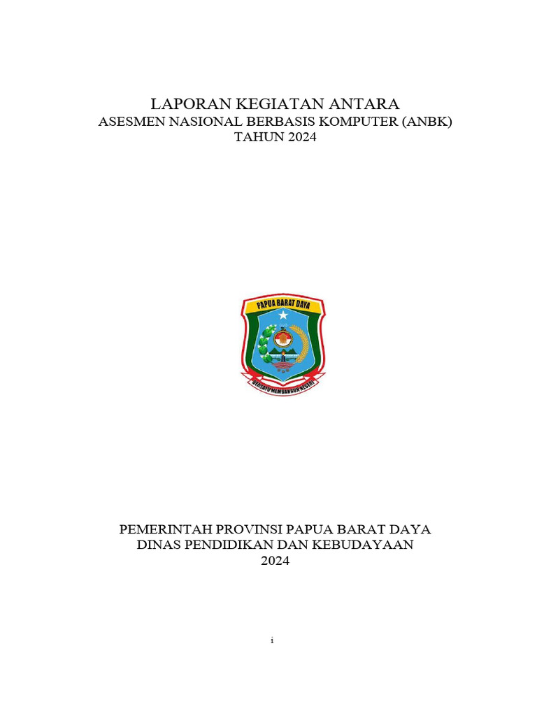 Contoh Laporan ANBK | PDF