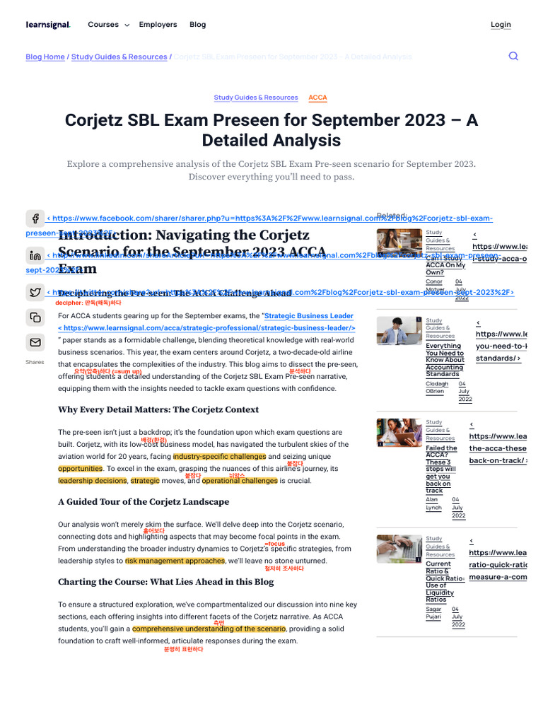 Corjetz SBL Exam Pre-Seen For September 2023 | PDF | Governance | Risk
