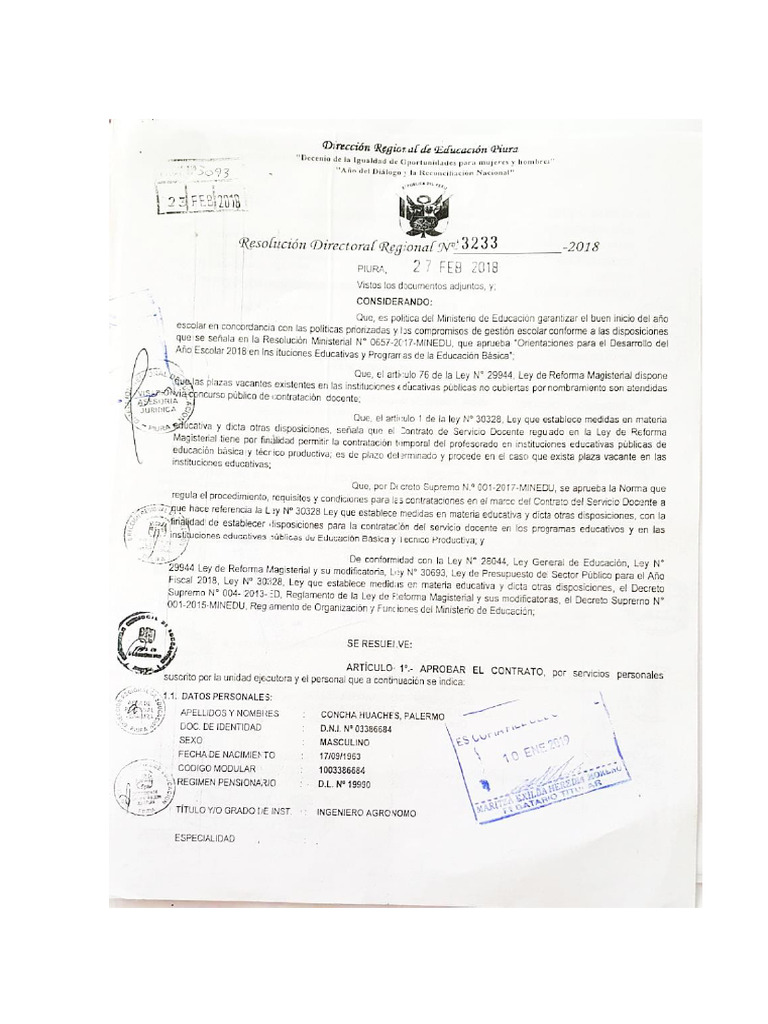 Trabajo CIPCA - CETPRO 2018 | PDF