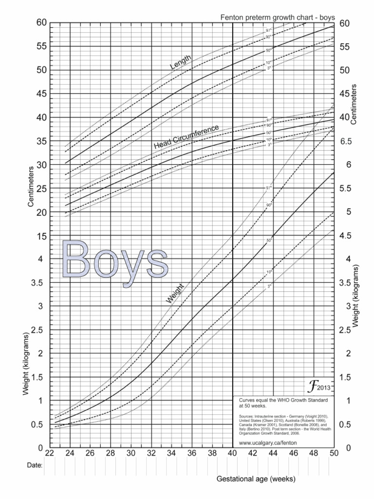 Fenton Growth Chart Color Boys Pdf 7610